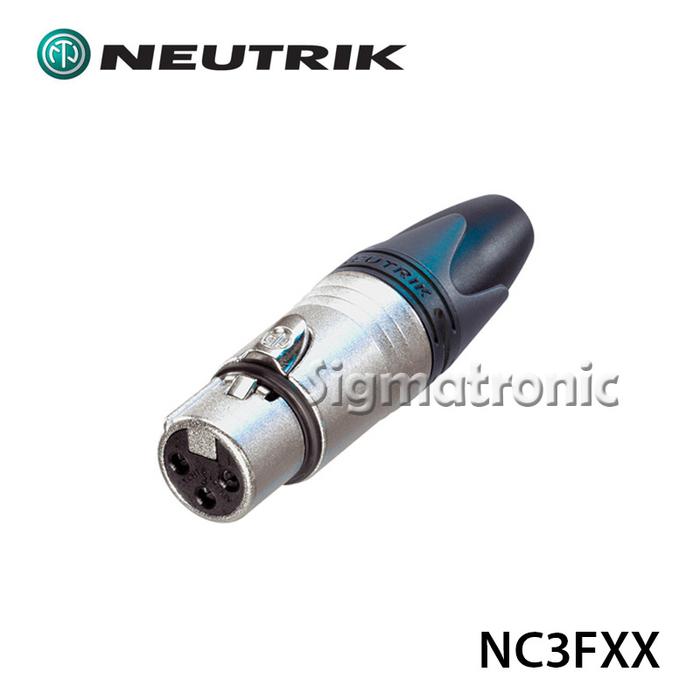 Jual NEUTRIK NC3FXX Original XLR 3 Pin Connector Female Jack Canon Mic ...