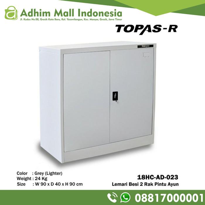 Jual TOPAS-R LEMARI BESI 2 RAK PINTU AYUN 312F18HC-AD.023 - Kota ...