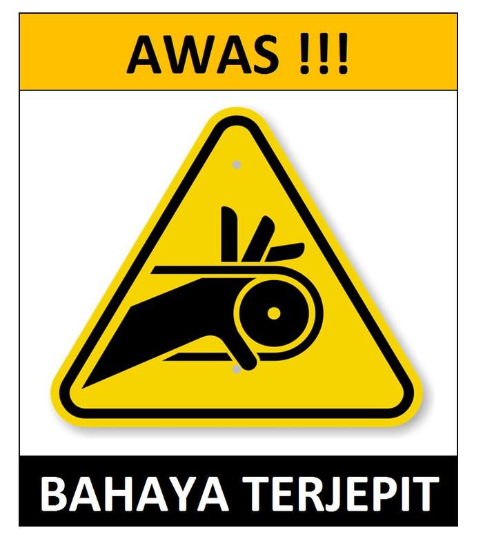 Jual Stiker Awas Bahaya Terjepit Safety Sign Sticker A6 - Kab. Sidoarjo ...