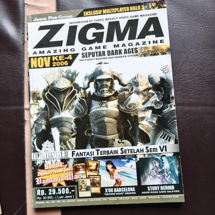 Jual Majalah Zigma Magazine Vol.28 November 2006 Final Fantasi Xii Di ...