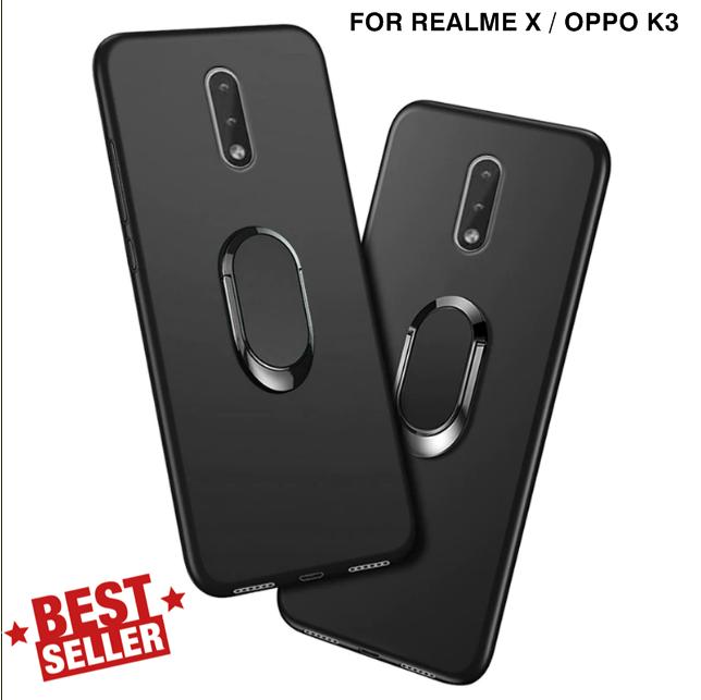 Jual Case Realme X Oppo K3 RING Bracket Magnetic Slim Matte Macaron ...
