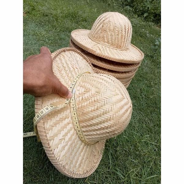 Jual 5 Biji Topi Bambu | Kupluk | Capil Spesial 2 Lapis Anyaman Di ...