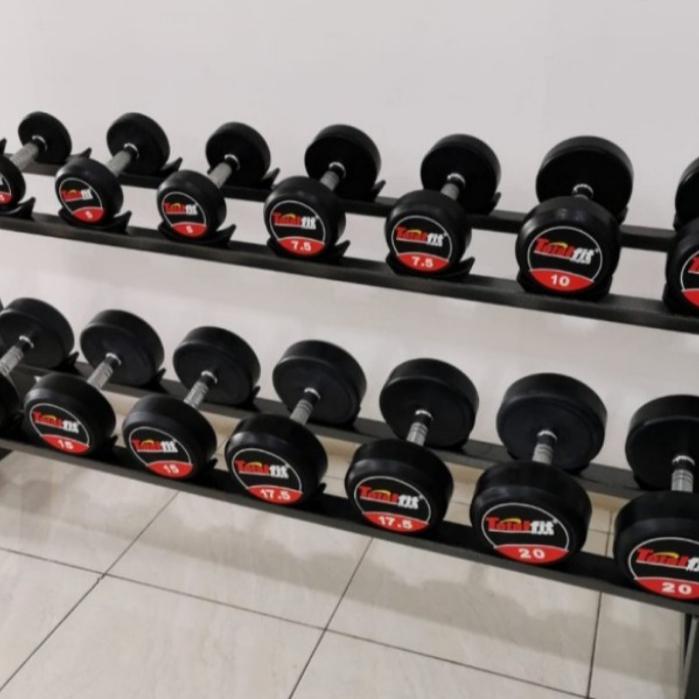 Jual barbel set plus stik plus rak komplit iron plate barbel besi ...