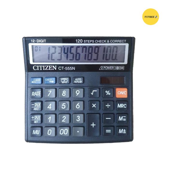 Jual Kalkulator Citizen CT 555N - Kalkulator Sedang - Kalkulator 12 ...