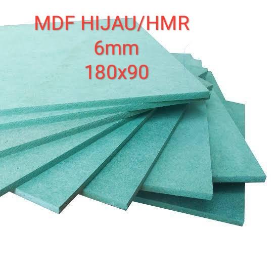 Promo papan MDF hijau/ HMR 6mm (180x90)cm, papan HMR, plywood MDF HMR ...