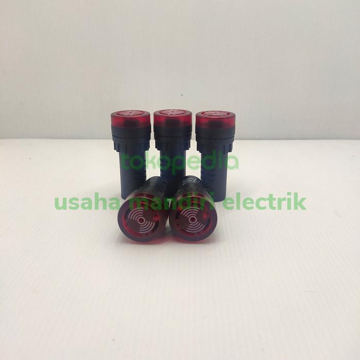 Jual BUZZER PANEL BUZZER PILOT LAMP BUZZER 22mm AD16 22SM 12V DC ...