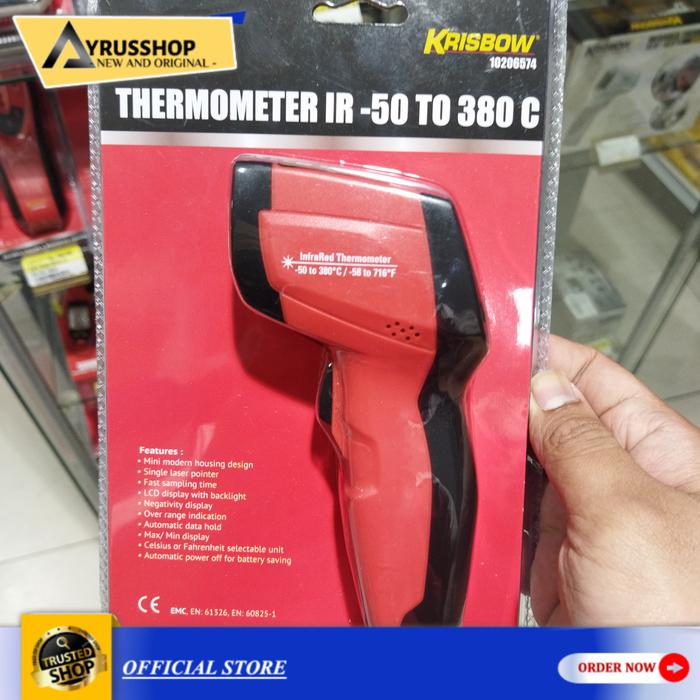 Jual Termometer Digital -50 to 380C/Thermometer Infrared/Krisbow ...
