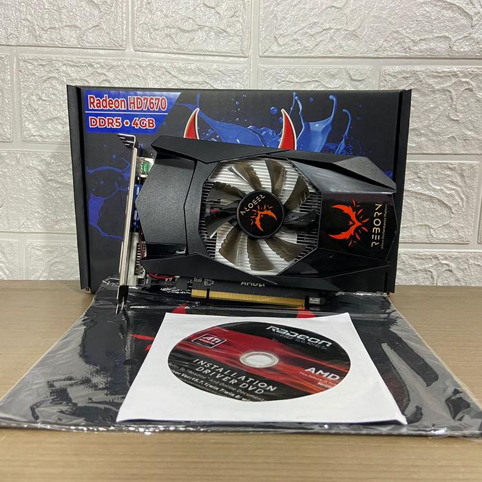 Jual VGA CARD REBORN AMD ATI RADEON HD 7670 4GB DDR5 128BIT GARANSI 1 ...