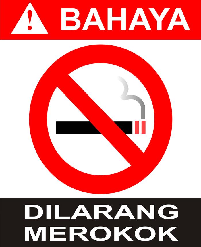 Jual Stiker Bahaya Dilarang Merokok Safety Sign Sticker A7 - Kab ...