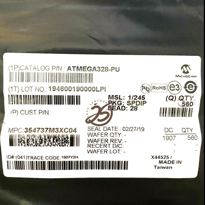 Jual ATMEGA328 ASLI ORIGINAL ATMEGA328 U ATMEG ORI TAIWAN NEW - Kota ...