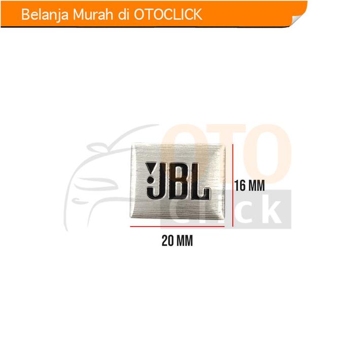 Jual Emblem Aluminium Sticker Decals 3D Logo JBL Silver Audio Speaker ...