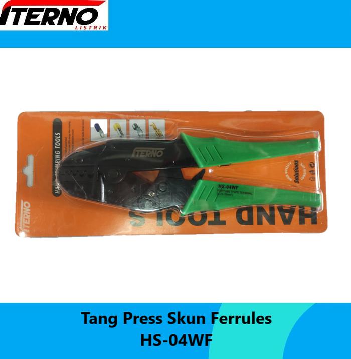 Jual Tang Press Skun Ferrules HS-04WF (0.75-10mm) Crimping Tools Iterno ...