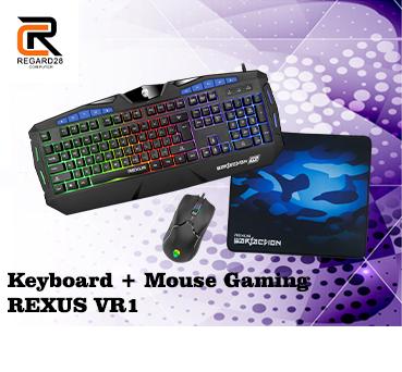 Jual Keyboard Mouse Gaming Rexus VR1 Warfaction free Mousepad - Kota ...