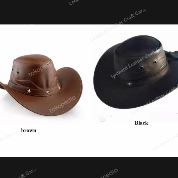 Jual Topi Cowboy Kulit Sapi Original Leather Di Seller Velvet Store ...