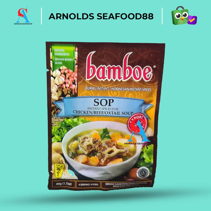 Jual Bamboe Bumbu Sop Ayam Sapi Iga 49g / Chicken Beef Oxtail Soup ...