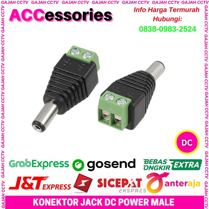 Jual KONEKTOR JACK DC POWER MALE CCTV - Jakarta Barat - Gajah CCTV | Tokopedia