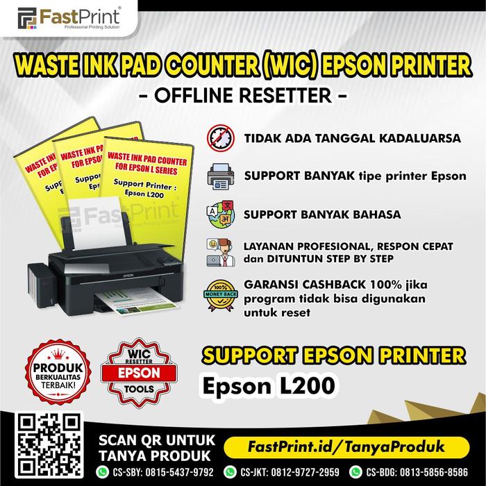 Jual WIC Resetter Epson L120, L130, L220, L310, L360, L365 Offline ...