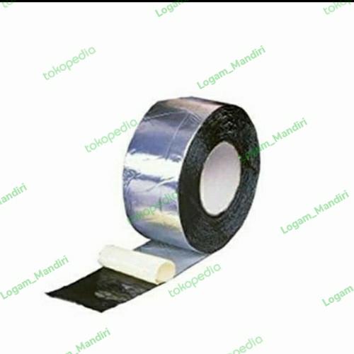 Jual Tambal Talang Aspal 5cm (meteran) / Lem Seng / Lakban Asbes ...