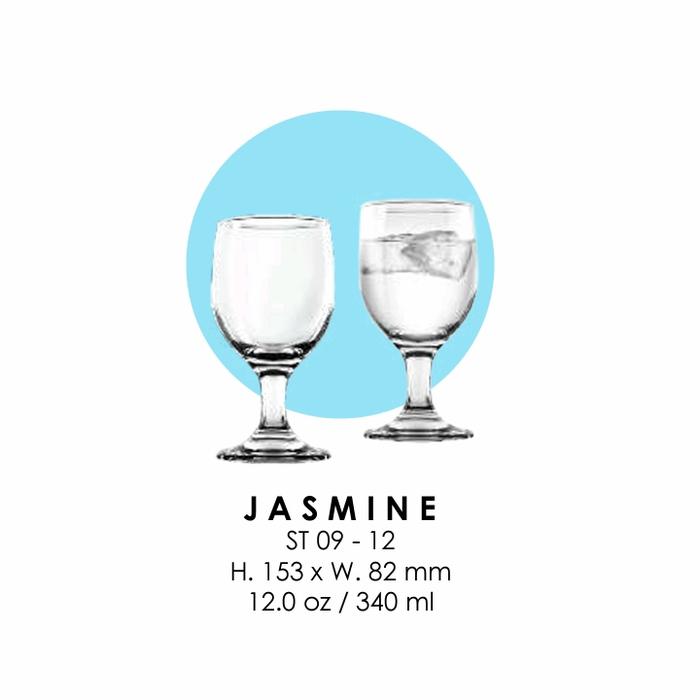 Jual Gelas Citinova Jasmine 6pc sloky water goblet air mineral - Kota ...