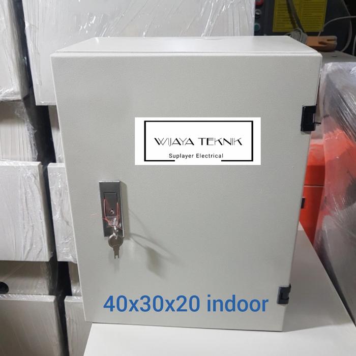 Jual Box panel indoor kunci push 40x30 box panel 40x30x20 Powdercoating ...
