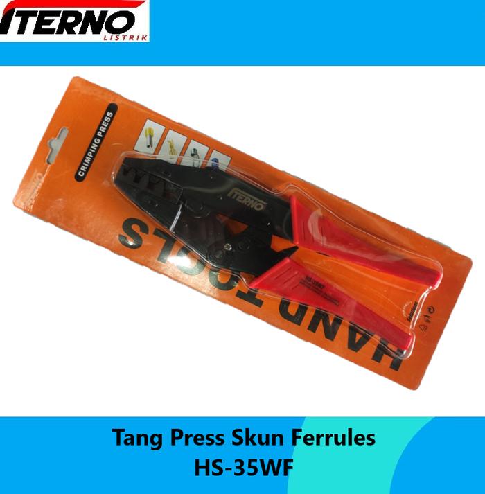 Jual Tang Press Skun Ferrules HS-35WF (10-35mm) Crimping Tools Iterno ...