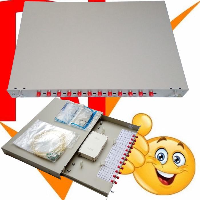 Jual OTB RackMount 12C Adapter Pigtail FC/ST Optical Terminal Box 12 ...