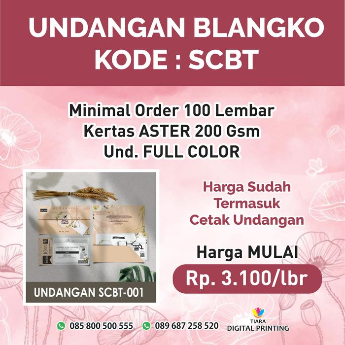 Jual Undangan Pernikahan Tiket Pesawat / Boardingpass_Und. Blangko SCBT - Kota Yogyakarta ...