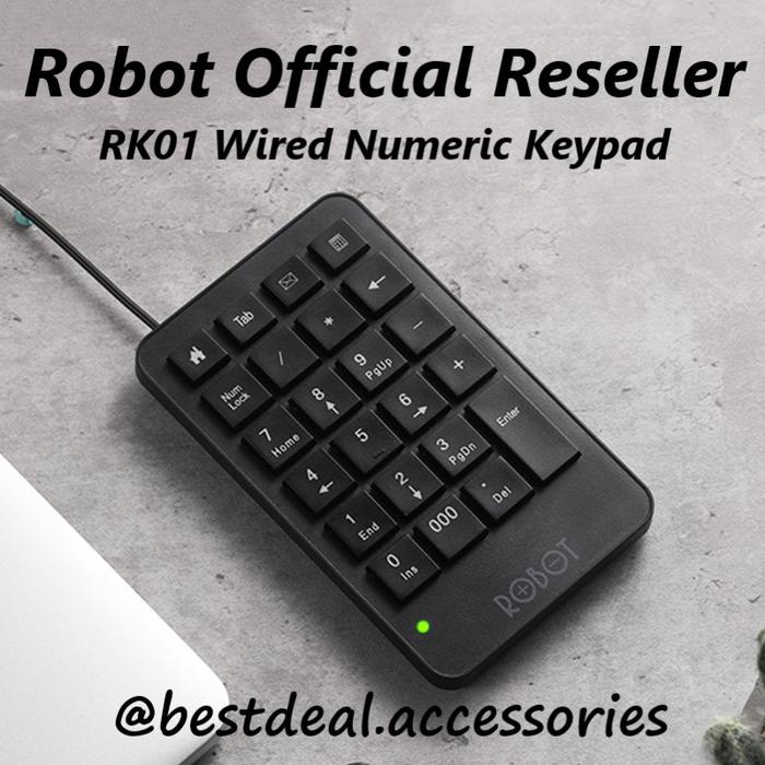 Jual Robot Rk01 Wired Numeric Keypad Black Tombol Multimedia Original ...