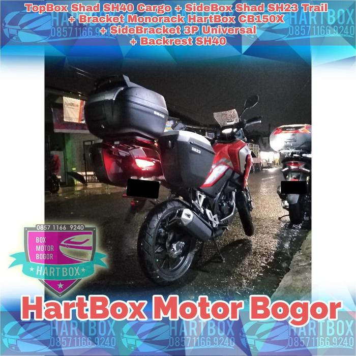 Jual Paket Fullbox Honda CB150X Adventure terbaru 2021 sidebox top box ...