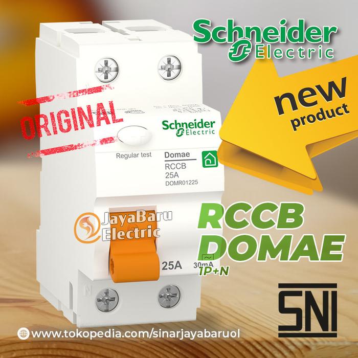 Jual RCCB ELCB Domae SCHNEIDER 2P 1P+N 25A 40A 63A 30ma 300ma - 25A 30ma - Jakarta Barat - Sinar ...