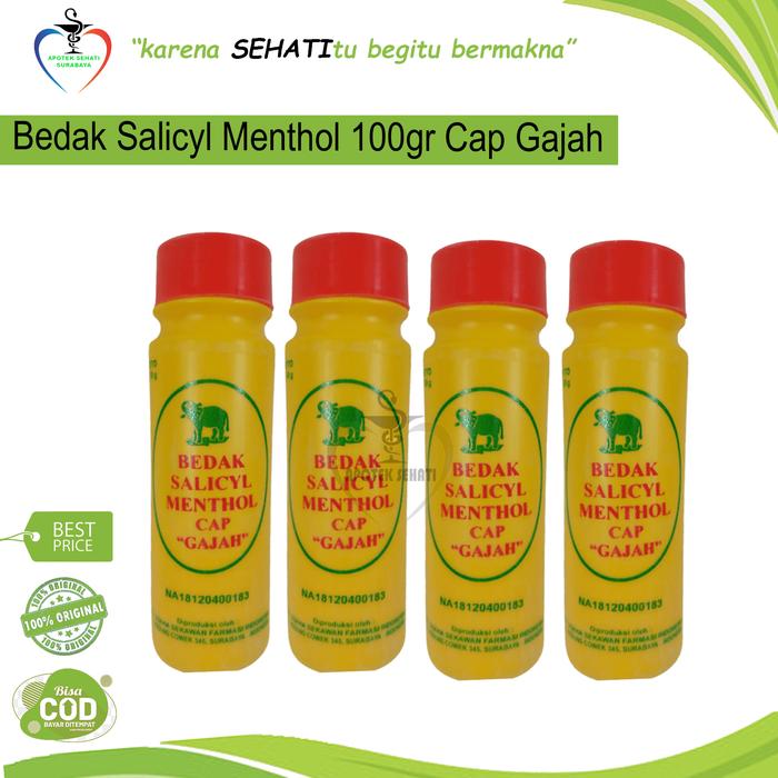 Promo BEDAK GAJAH SALICYL MENTOL KULIT BIANG KERINGAT MENTHOL - Kota ...