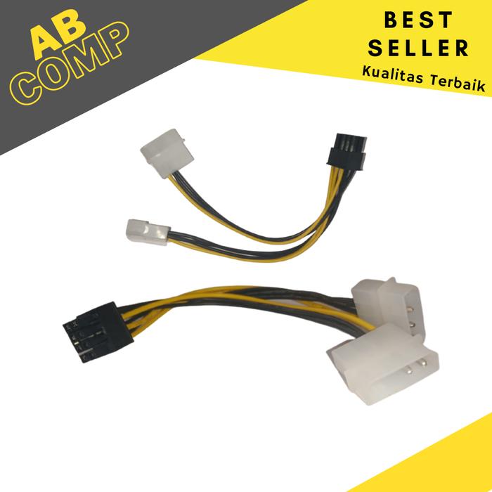 Jual Kabel Power VGA 8 pin adapter 2 molex to 8 pin 8pin PCIE - Kota ...