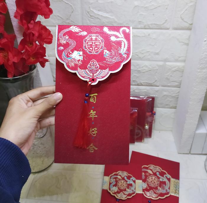 Jual ( isi 2) Angpao Kawin Sanghi Eksklusif Elegan - Mahkota Rumbai ...