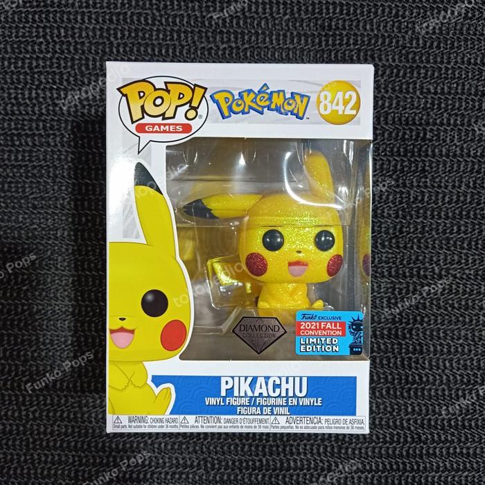 Jual Funko Pop! Pokemon : Pikachu Sitting Diamond (2021 NYCC Exclusive ...