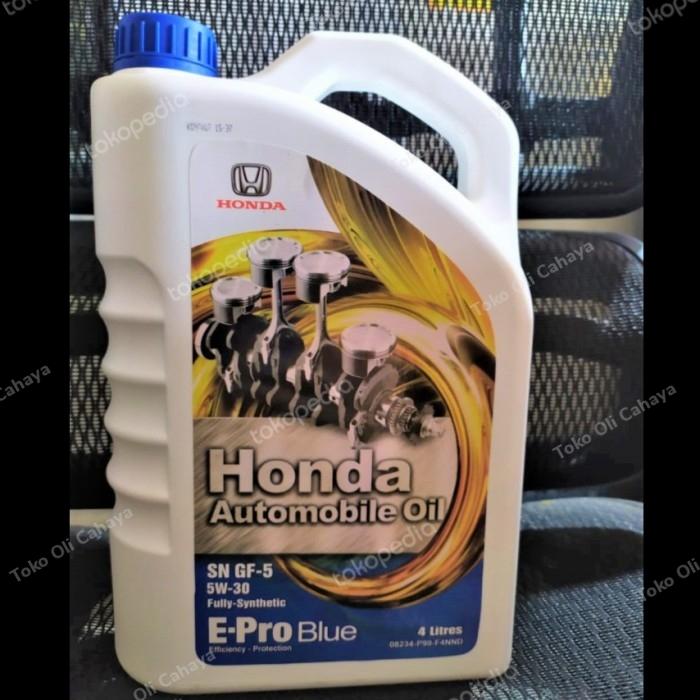 Jual HONDA AUTOMOBILE OIL E-PRO BLUE Fully Synthetic SAE 5W-30 SN GF5 ...