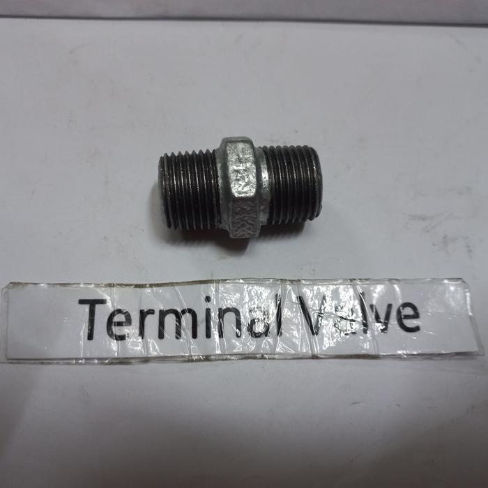 Jual double neple 1/2inch/double neple galvanize 1/2"/double nipple 1 ...