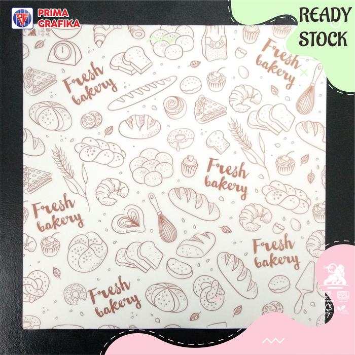 Jual READY STOCK Kertas Roti Motif Bakery - Wrapping Paper Kertas ...