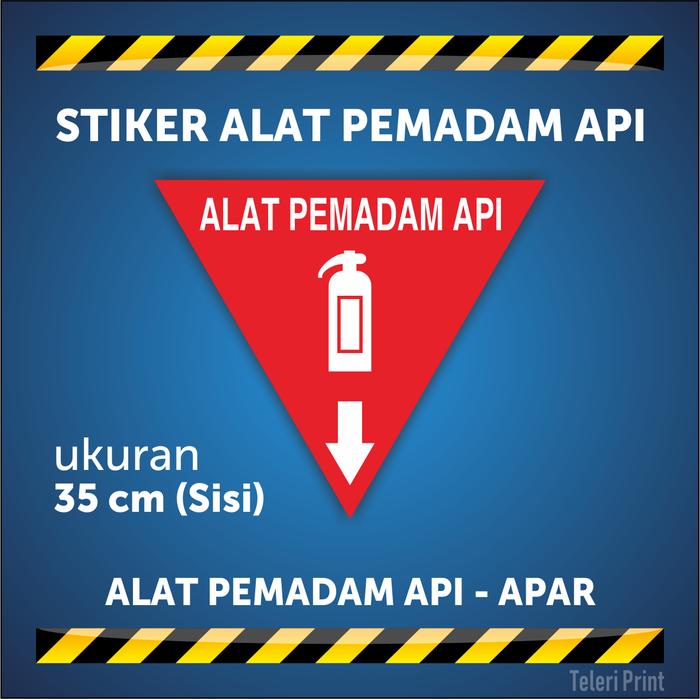Jual Stiker ALAT PEMADAM API - APAR ukuran 35 cm (Sisi) - Kab ...