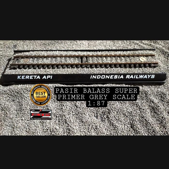 Jual Pasir Ballast dark gray untuk miniatur rel kereta api dan maket 1: ...