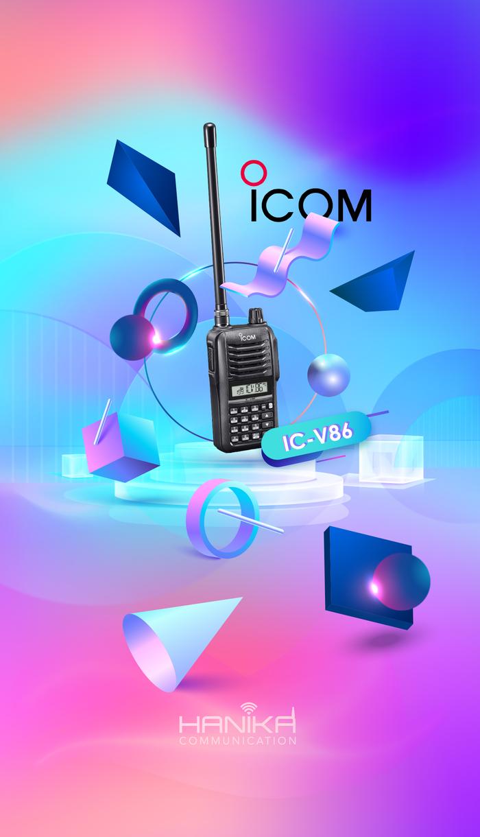 Jual Icom Ic-v86 Handie Talkie Vhf Ori Baru Garansi Icv86 V86 Ht Jepang Di Seller Noelle ...