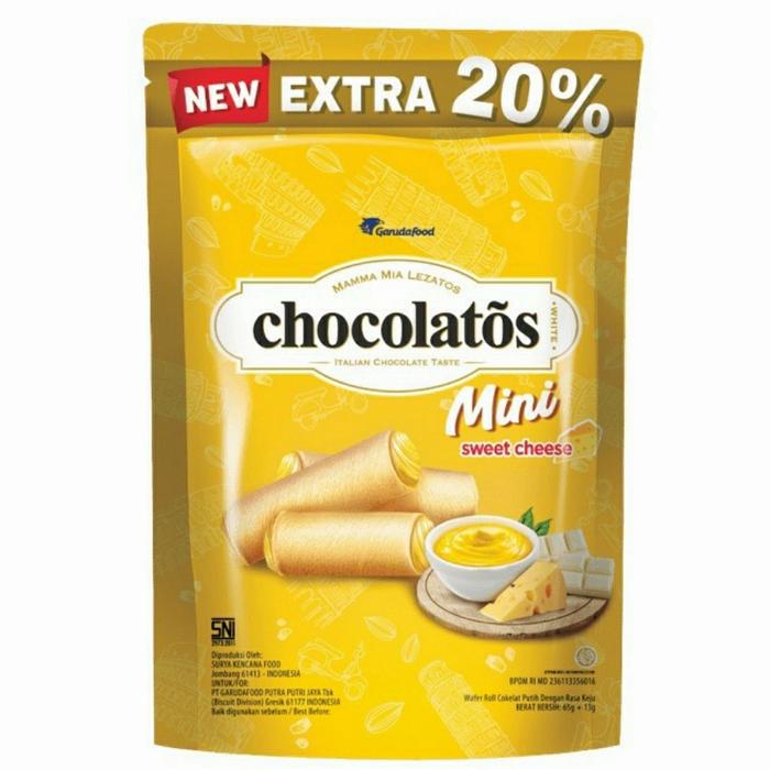 Jual Chocolatos Wafer Stick Mini - Chocolatos Wafer Roll Mini - Pouch ...