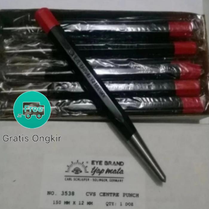 Jual Center Punch pesil/alat penanda titik bor Tjap mata - 150x12mm ...