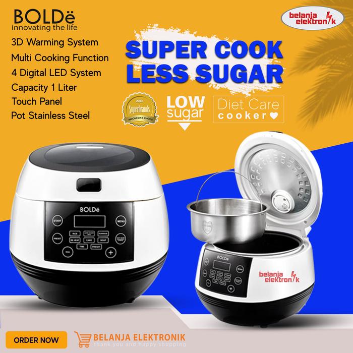 Promo RICE COOKER MAGIC COM DIGITAL BOLDE SUPER COOK LESS SUGAR 1 LITER ...