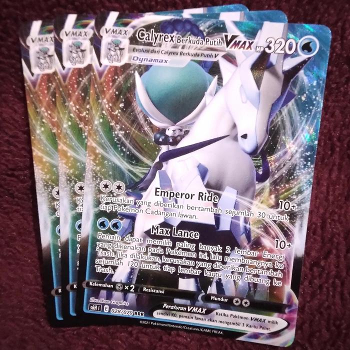 Jual Calyrex Berkuda Putih VMAX v max RRR s6H - Pokemon TCG Indonesia foil - Kota Depok - Rokie ...