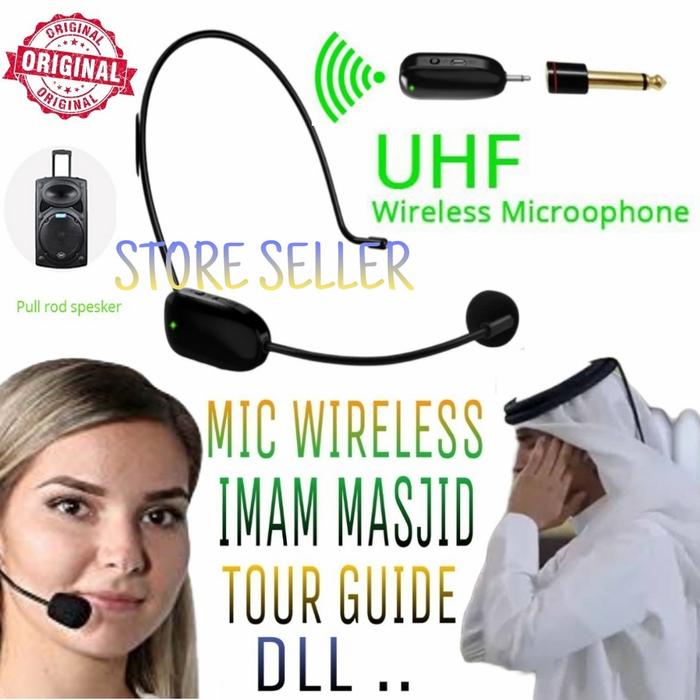 Jual Mic Wireless Imam Mesjid, Ceramah Jarak 25 Sampai 50 Meter,Bisa Ke ...