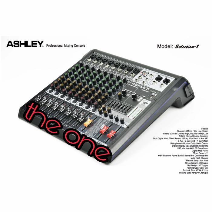 Jual Mixer Audio Ashley Selection 8 Usb, Bluetooth, Recording Original Di Seller Sunshop ...