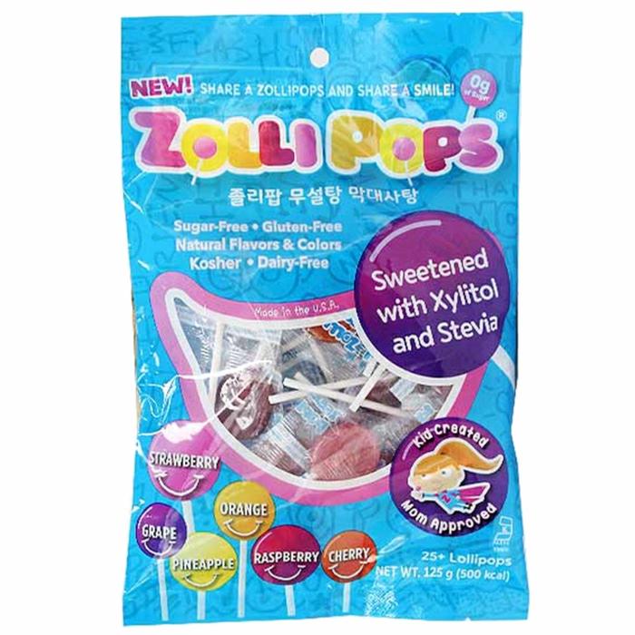 Jual Zolli Pops Sweetened Xylitol Stevia Sugar Free Lollipop Candy ...