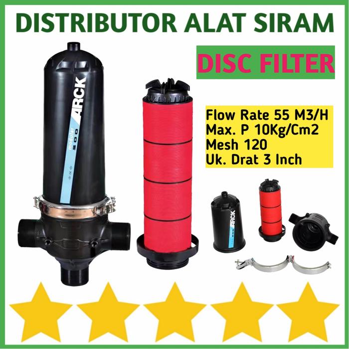 Jual DISC FILTER 3 INCH 120 MESH PENYARING AIR IRIGASI FERTIGASI ...