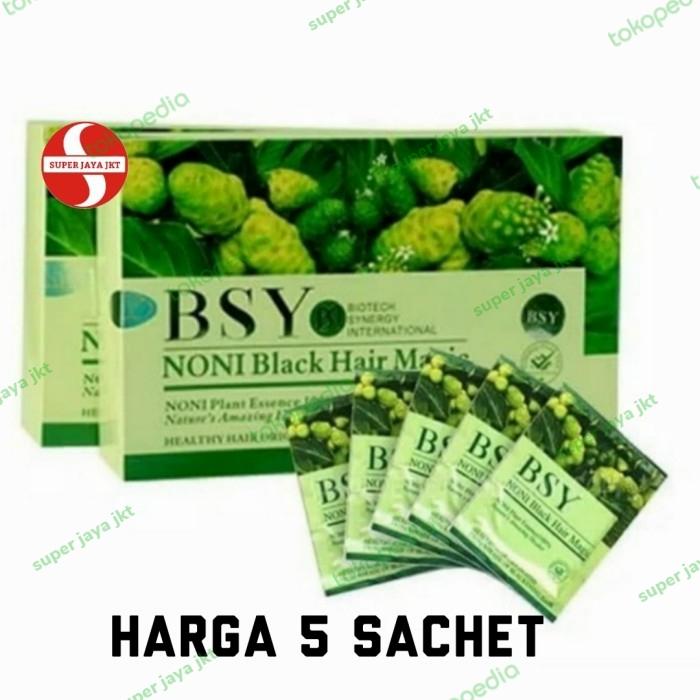 Jual BSY NONI Black Hair Magic Shampoo Cat Semir Rambut ORIGINAL 5 ...