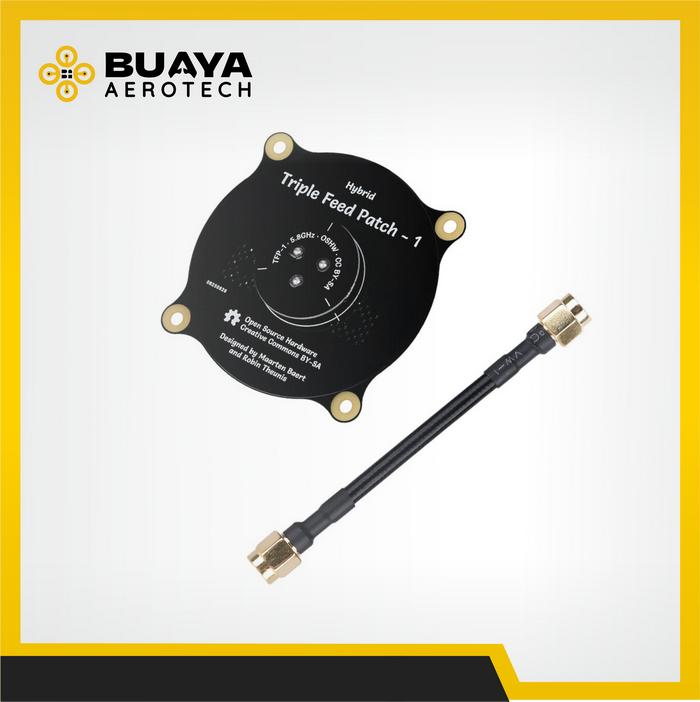Jual Hybrid Triple Feed Patch fpv Antenna 5.8GHz 9.4dBi SMA - Kab ...